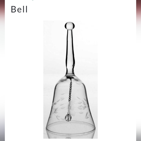 Princess House | Accents | Vintage Princess House Crystal Heritage Bell ...